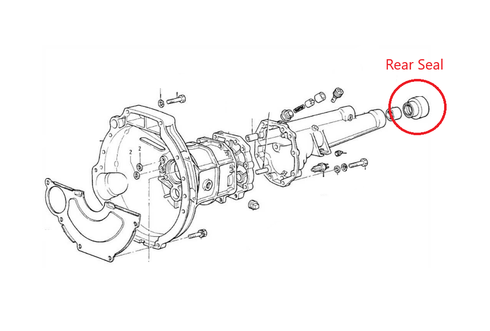 Datsun 1200 210 B210 Transmission Oil Seal Rear OEM | Z Car Depot Inc
