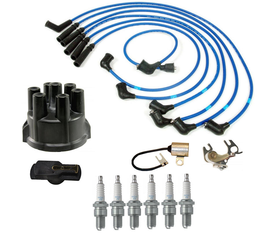 Ignition Tune Up Kit Cap Rotor Wires Plugs 240Z L24 | Z Car Depot Inc
