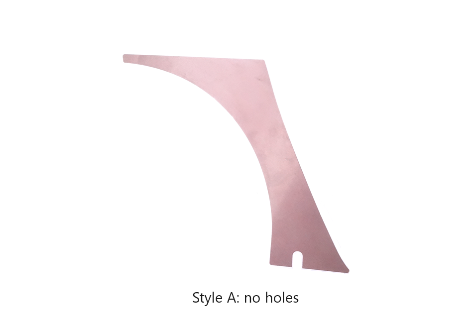 Interior Rear Dog Leg Trim Panel Aluminum 240Z 260Z | Z Car Depot Inc