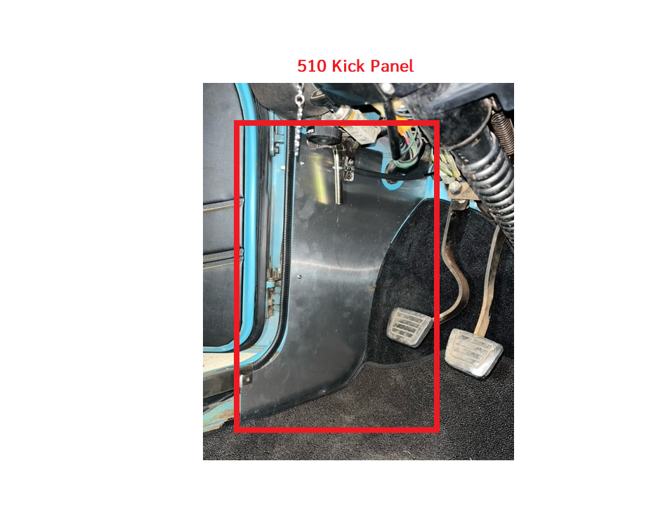 Interior Front Floor Kick Panel 510 68-73 | Z Car Depot Inc