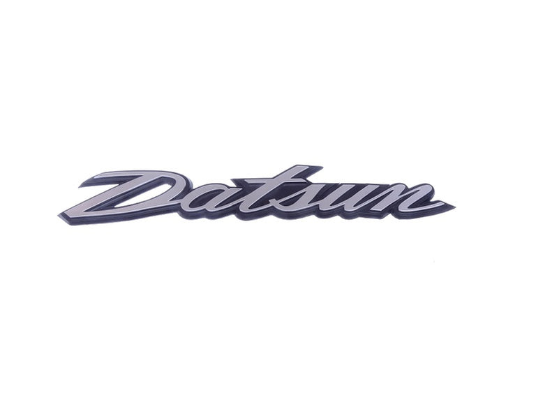Datsun Script Hatch Emblem OEM 240Z 260Z 280Z | Z Car Depot Inc