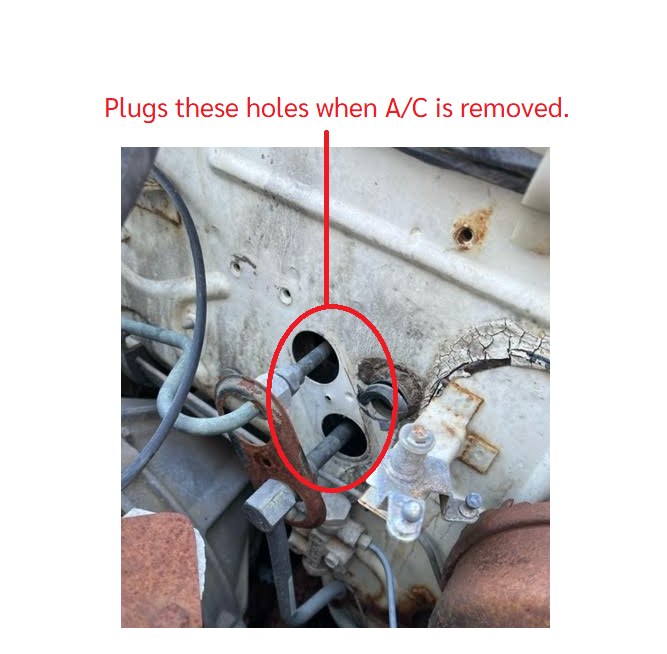 A/C Air Rubber Plug Firewall OEM 280Z 280ZX | Z Car Depot Inc
