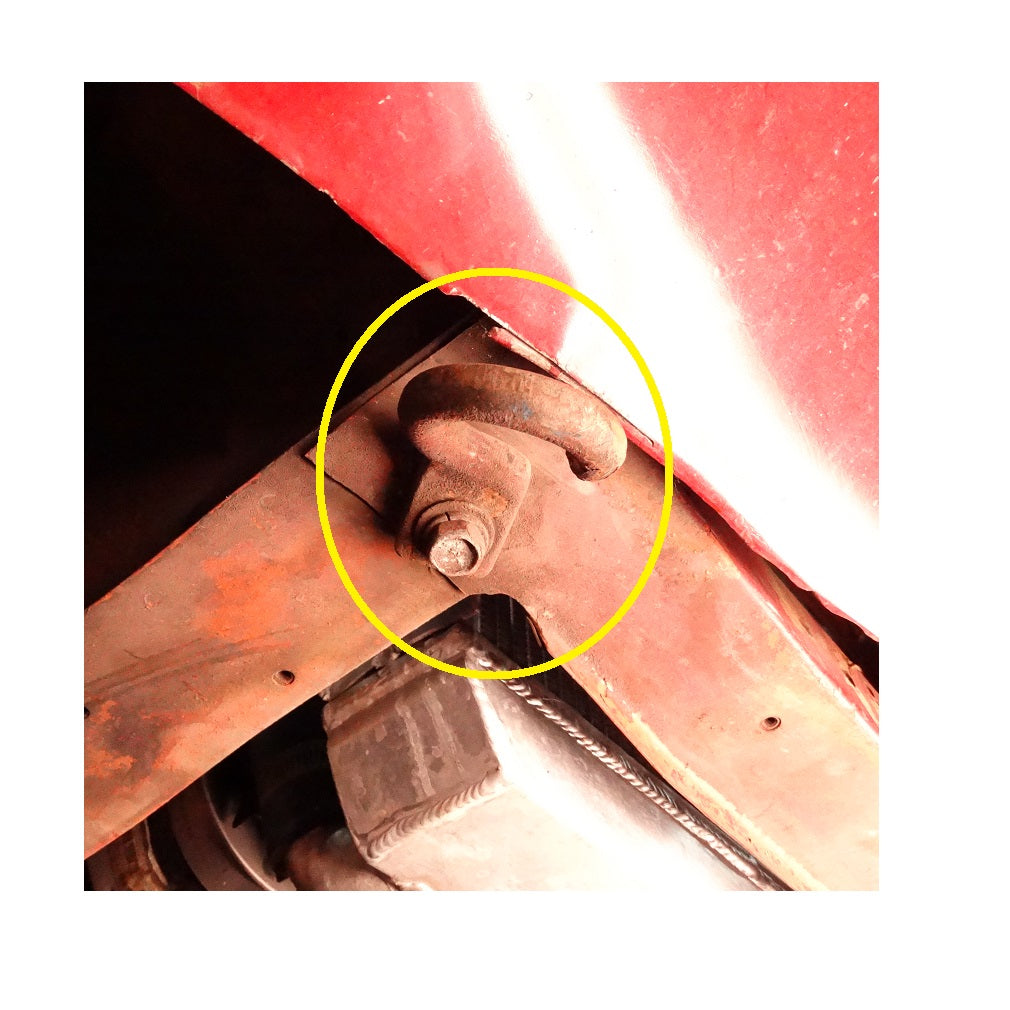 Tow Hook Front Stainless Steel Right 240Z 260Z | Z Car Depot Inc
