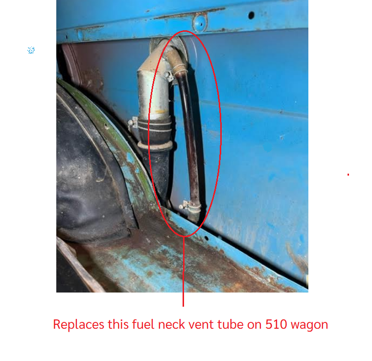 Drain Tube for Hatch Vents and Fuel Neck Vent 510 Wagon | Z Car Depot Inc