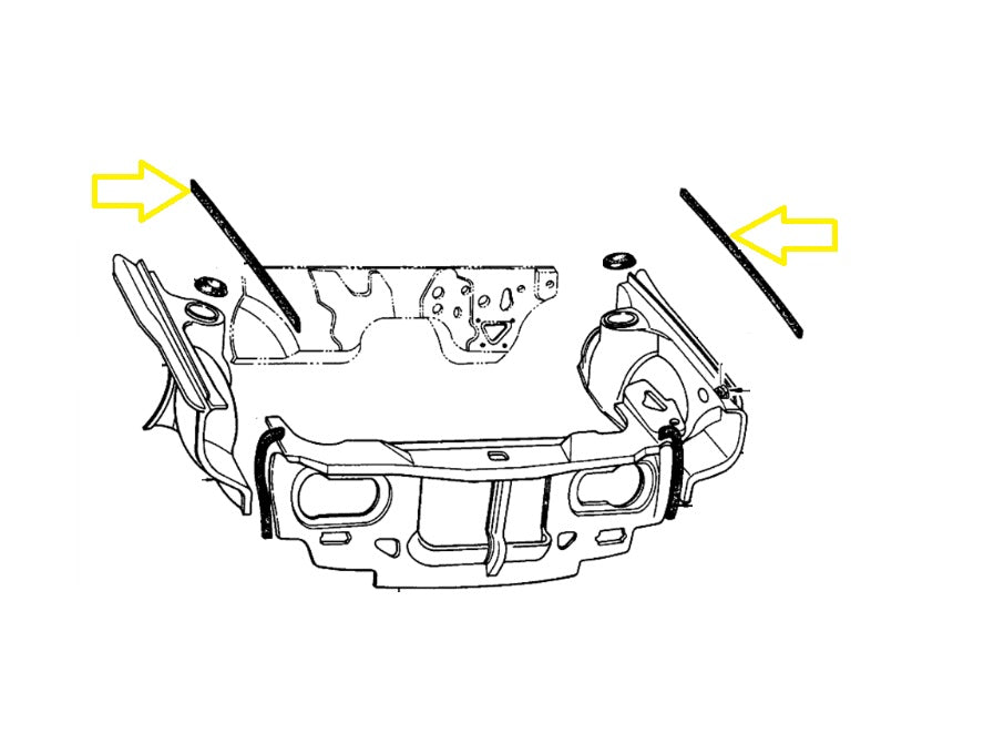 Front Fender To Body Rubber Seal 510 68-73 | Z Car Depot Inc