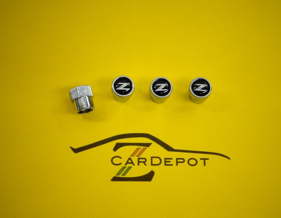 Valve Stem Caps "Z" Logo Set 240Z 260Z 280Z 280ZX | Z Car Depot Inc