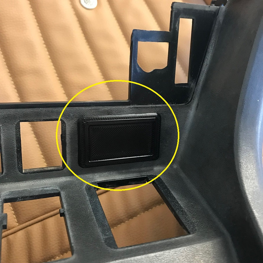 Console Switch Delete Plate Plug 240Z 260Z 280Z | Z Car Depot Inc