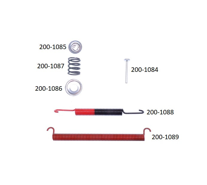 Drum Brake Springs Hardware Kit Rear 240Z 260Z 280Z 70-76 | Z Car Depot Inc