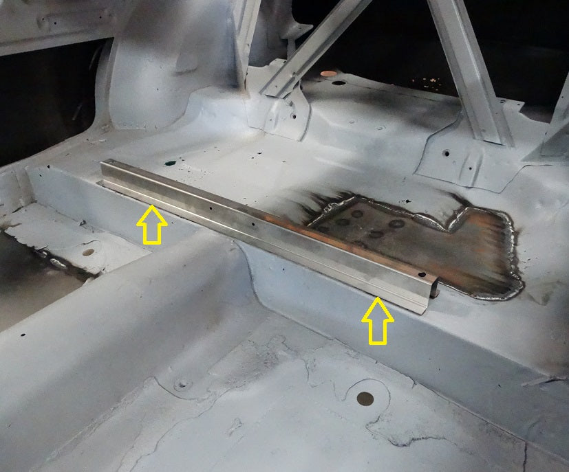 Rear Seat Floor Pan Brace Sheet Metal 510 | Z Car Depot Inc