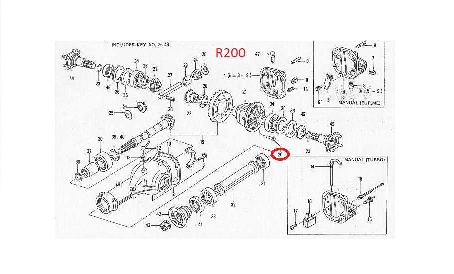 R200 Differential Ring Gear Bolt OEM 280Z | Z Car Depot Inc