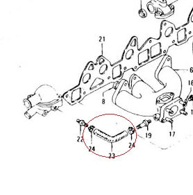 Thermostat Water Bypass Hose Intake OEM 240Z 260Z | Z Car Depot Inc